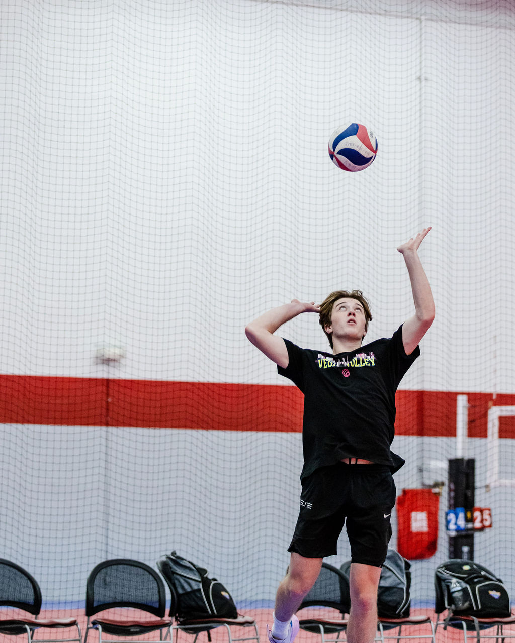 The Volleyball Jump Serve Serving Harder To Score Aces On Varsity
